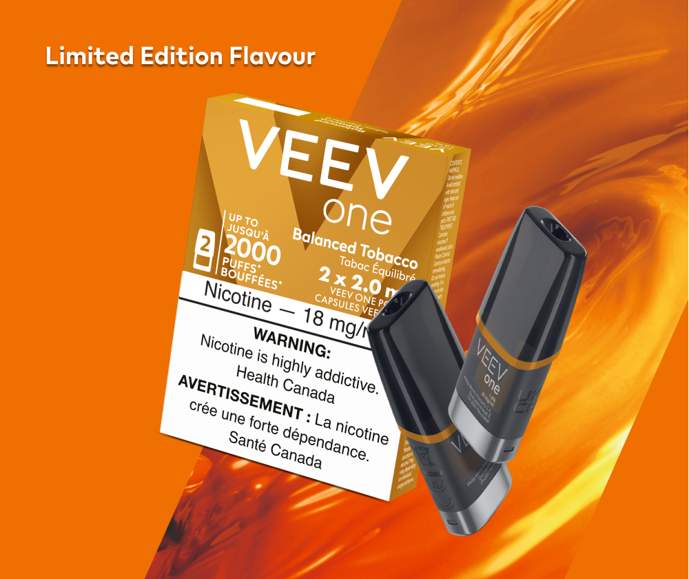 VEEV ONE Balanced Tobacco | Limited Edition Vape Pods | VEEV Canada